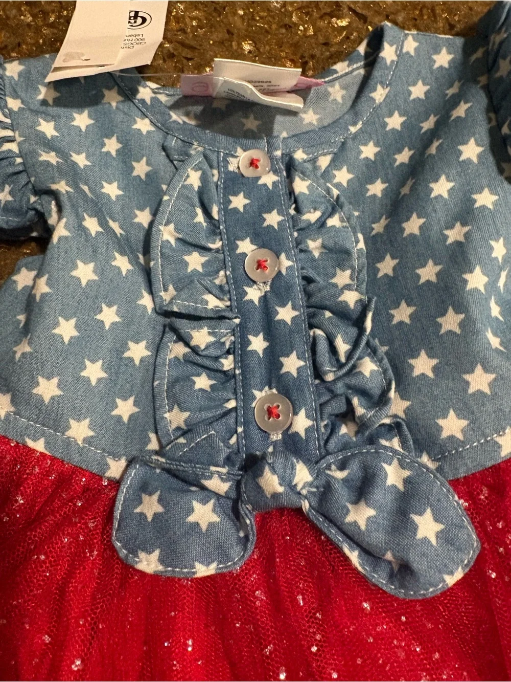 Crate&Barrel | Costumes | Cratebarrel Blue Star Bodice With Red Sparkle ...